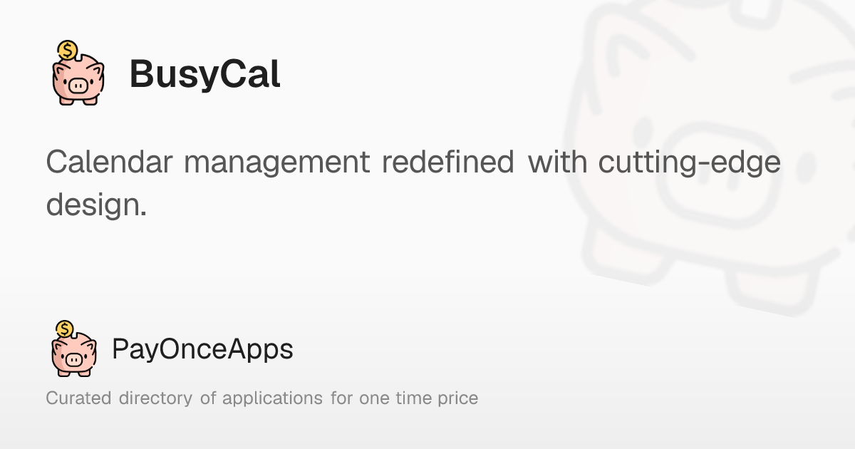 BusyCal: Calendar management redefined with cutting-edge design ...