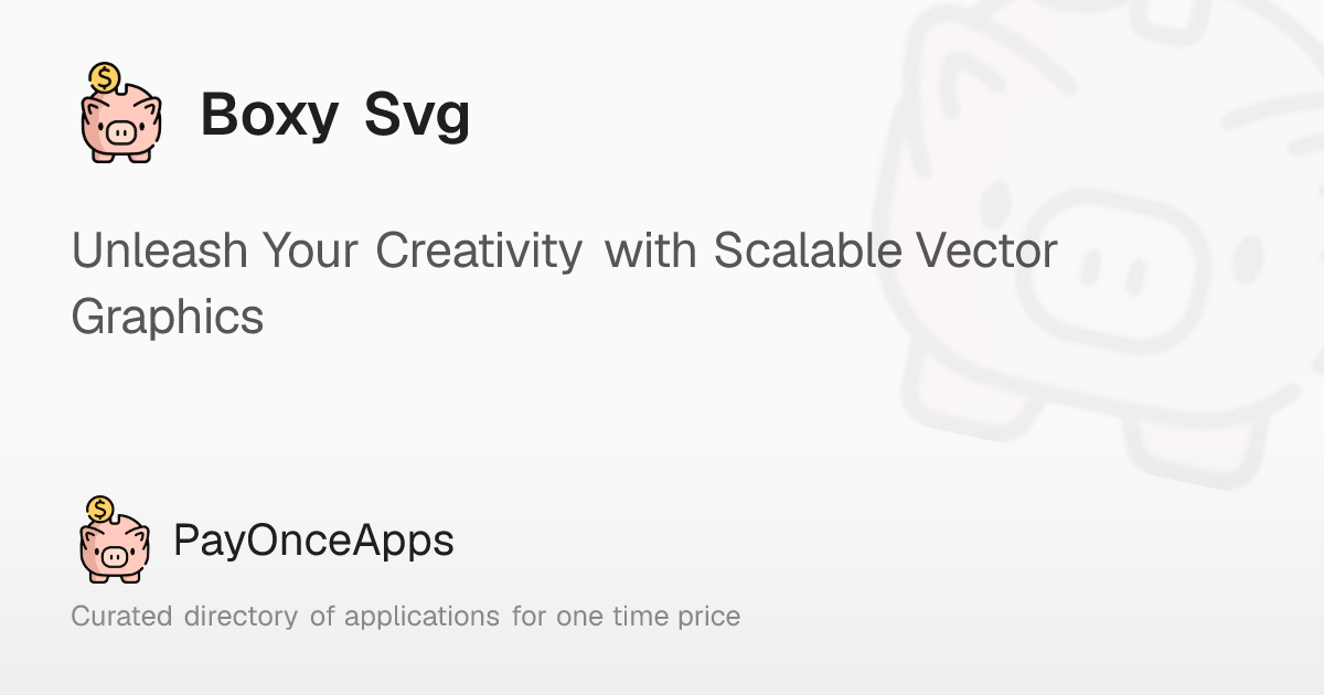 Boxy Svg: Unleash Your Creativity with Scalable Vector Graphics ...