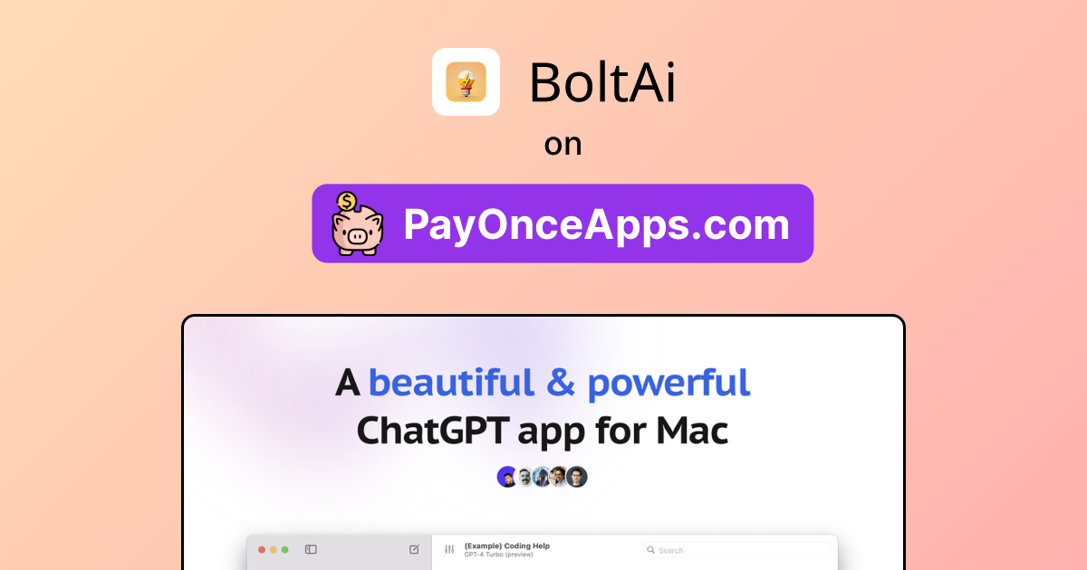 BoltAi - Integrate AI into your workflow today.
