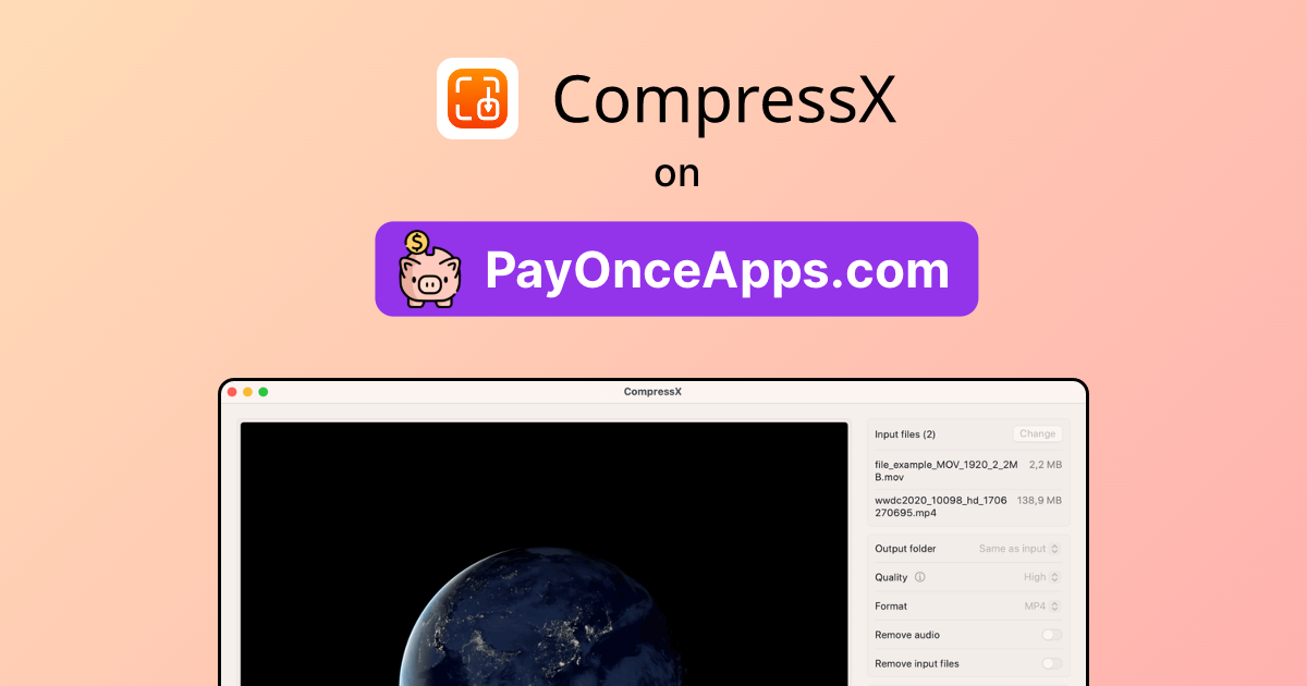 CompressX - Ultra compression for videos and images, totally offline.