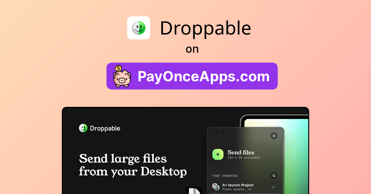Droppable - Send large files quickly from your Desktop.