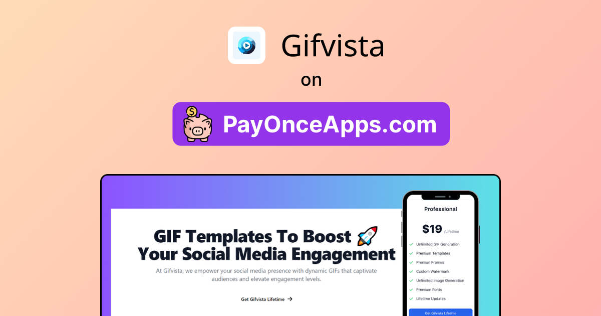 Gifvista - Empower your social media with dynamic GIFs