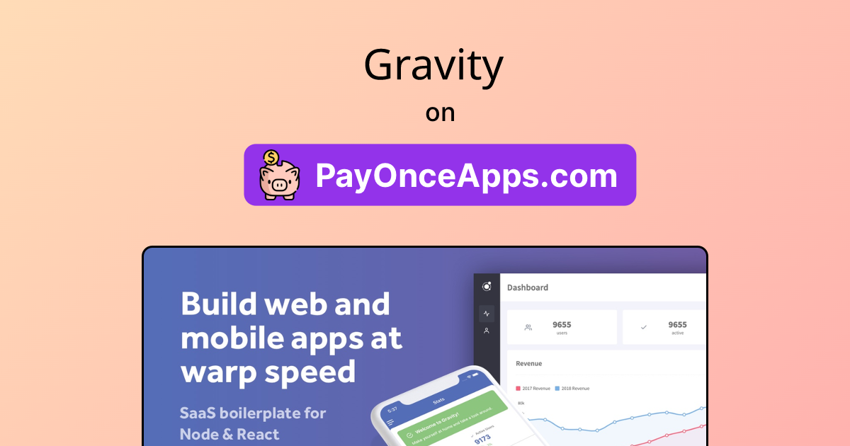 Gravity - Accelerate your SaaS product development with a robust boilerplate