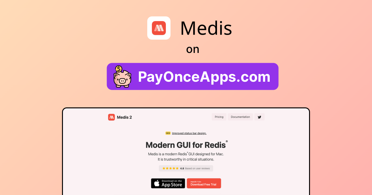 Medis - Modern GUI for Redis, designed for Mac.