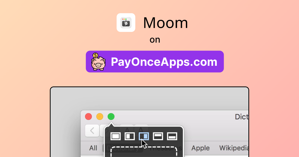 Moom - Moom makes window management as easy as clicking a mouse button
