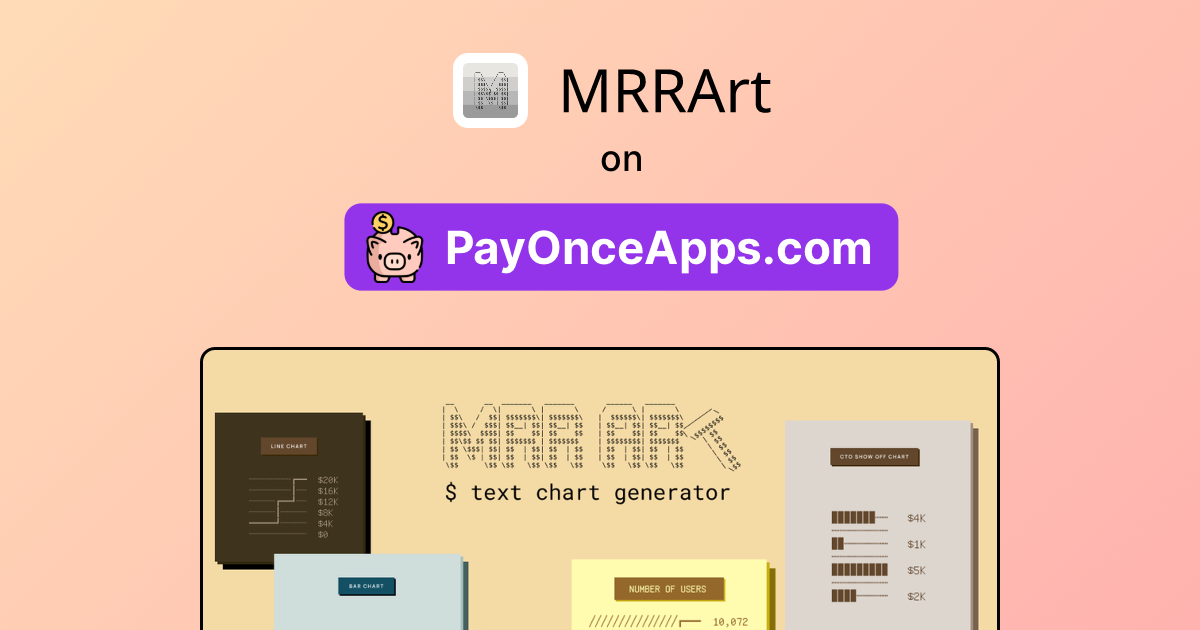 MRRArt - Turn raw data into shareable ASCII charts effortlessly.