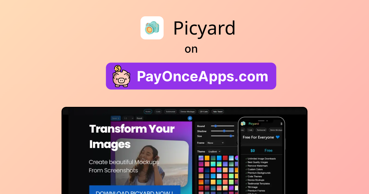 Picyard - Create and personalize visual content with ease.