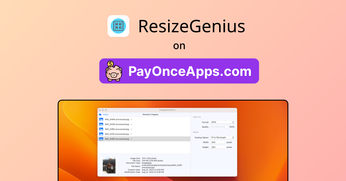 ResizeGenius - Transform Images with Ease in Just a Few Clicks!