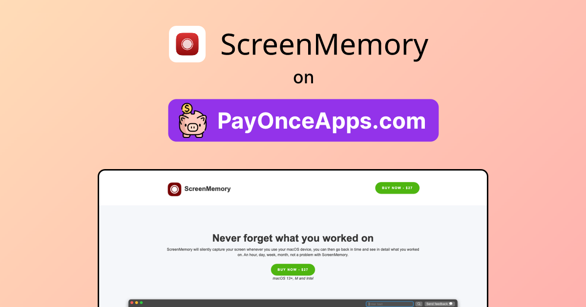ScreenMemory - Revolutionize your screen's memory with pinpoint recall ...