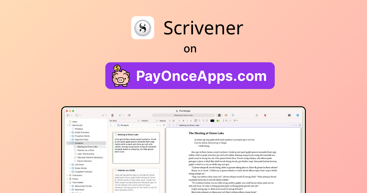 Scrivener - Where your writing takes shape and comes to life