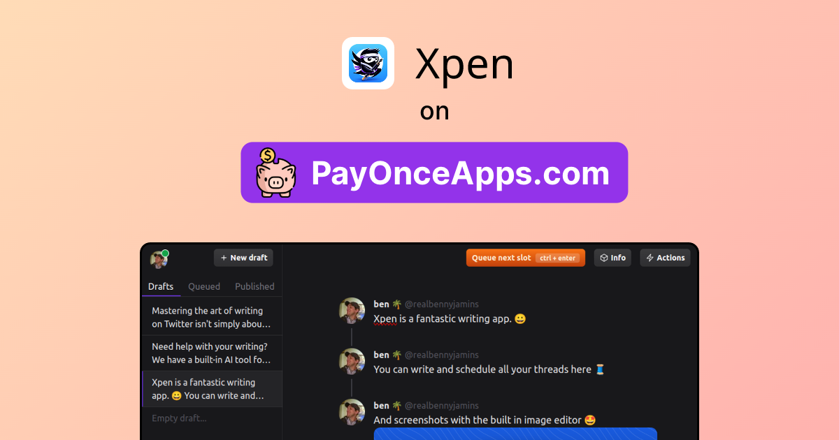 Xpen - Streamline your Twitter thread creation and scheduling